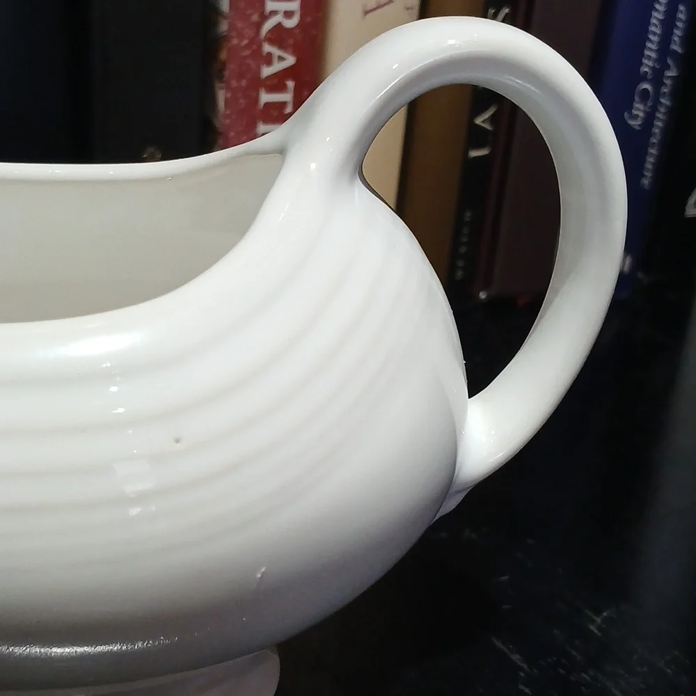 Fiestaware | Kitchen | Fiesta Ware White Gravysauce Boat | Poshmark